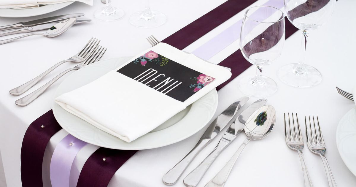 Create Stunning Wedding Menus With Free Printable Templates