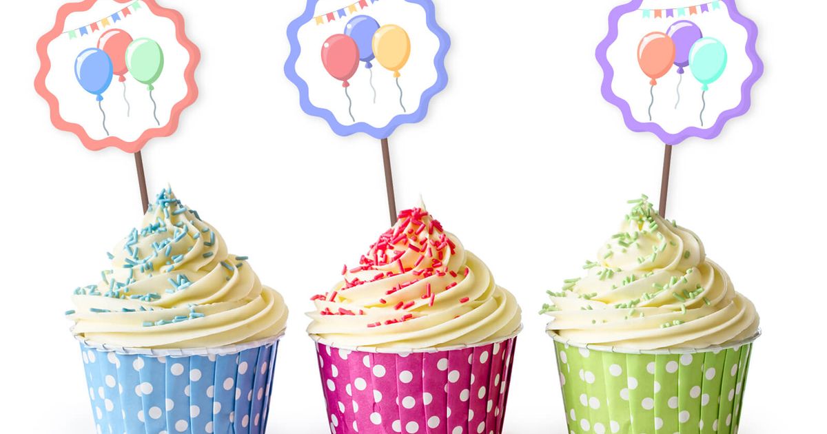 Add Flair to Your Cupcakes With Free Printable Toppers